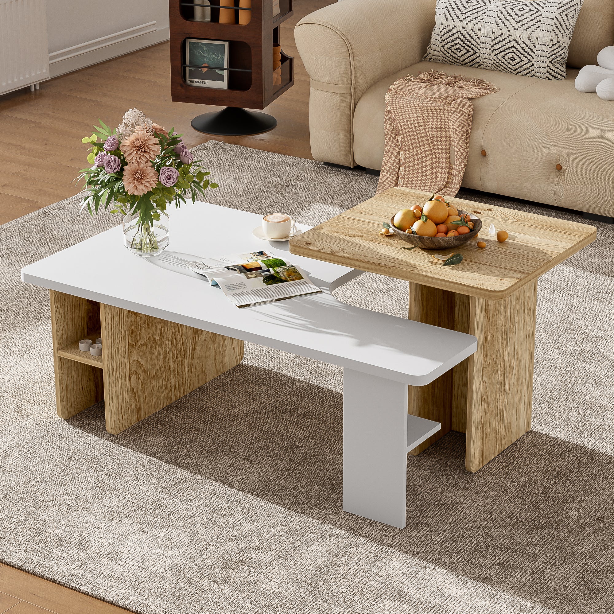 Rectangle Nesting Coffee Tables Set 2 Colors – RMAXX